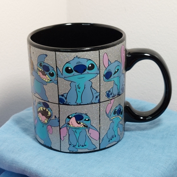 Disney | Kitchen | Disney Lilo Stitch Coffee Mug Glitter Large 2 Oz ...